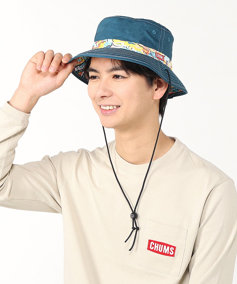 チャムス CHUMS ハット メンズ レディース リバーシブルプリントハット Reversible Print Hat CH05-1363 ...